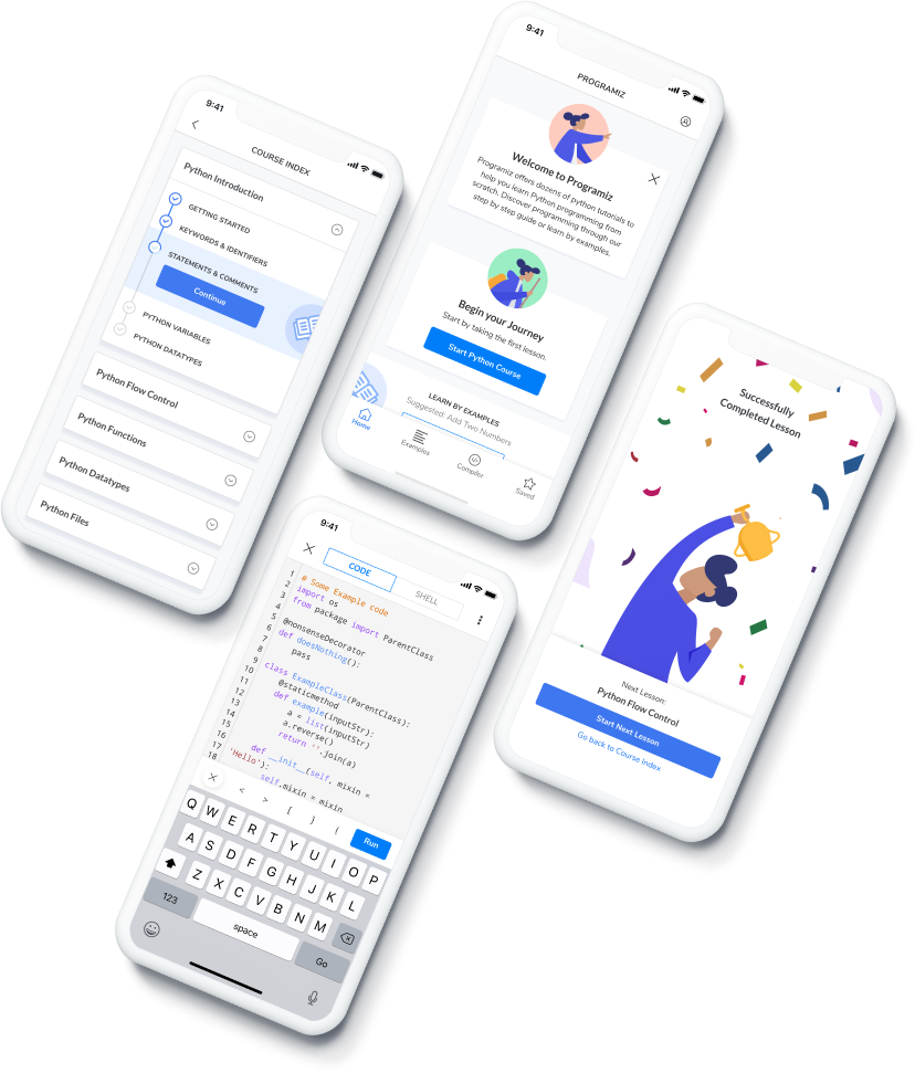 Android And IOS App To Learn Python Programiz