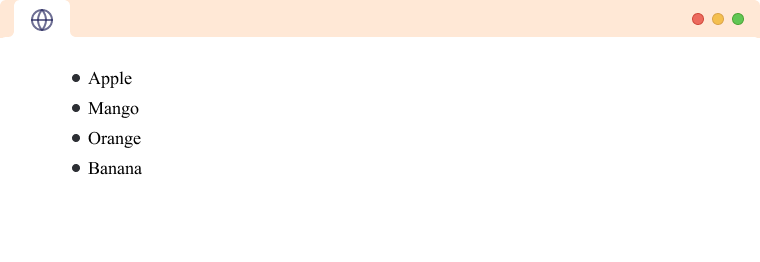 HTML Unordered List With Examples 